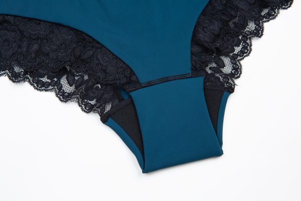 Women’s Sexy Lace Four Layer Organic Cotton High Absorption Menstrual ...